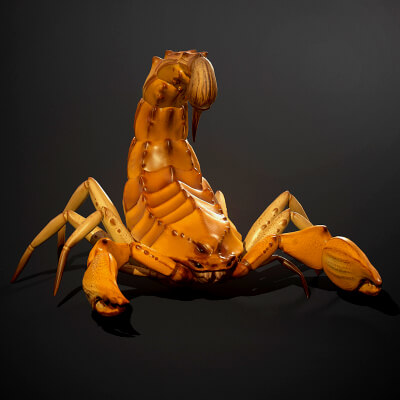 Fantasy Scorpion - 3D Model by Liana1