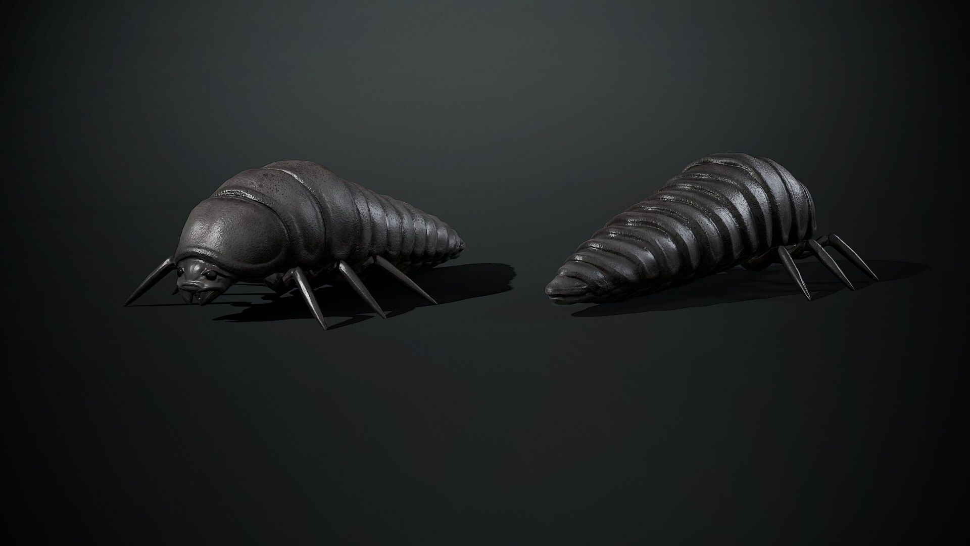 Larva Insect 1 - 3D Model by Liana1