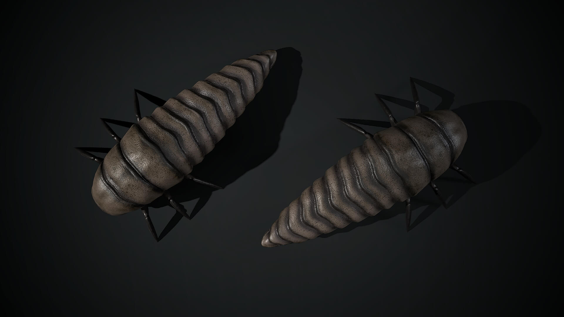 Larva Insect 1 - 3D Model by Liana1