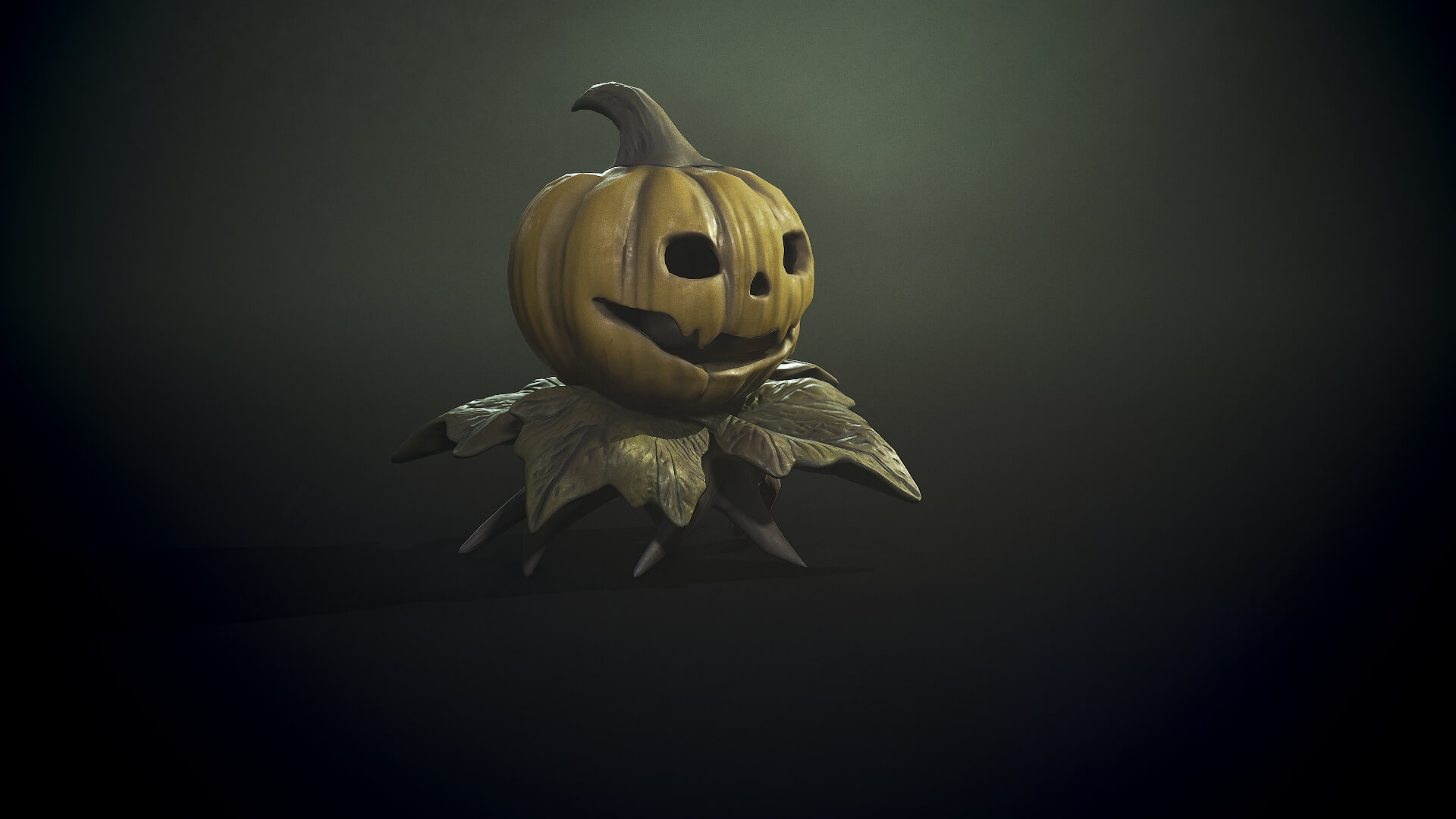 Pumpking Monster 1 - 3D Model by Liana1
