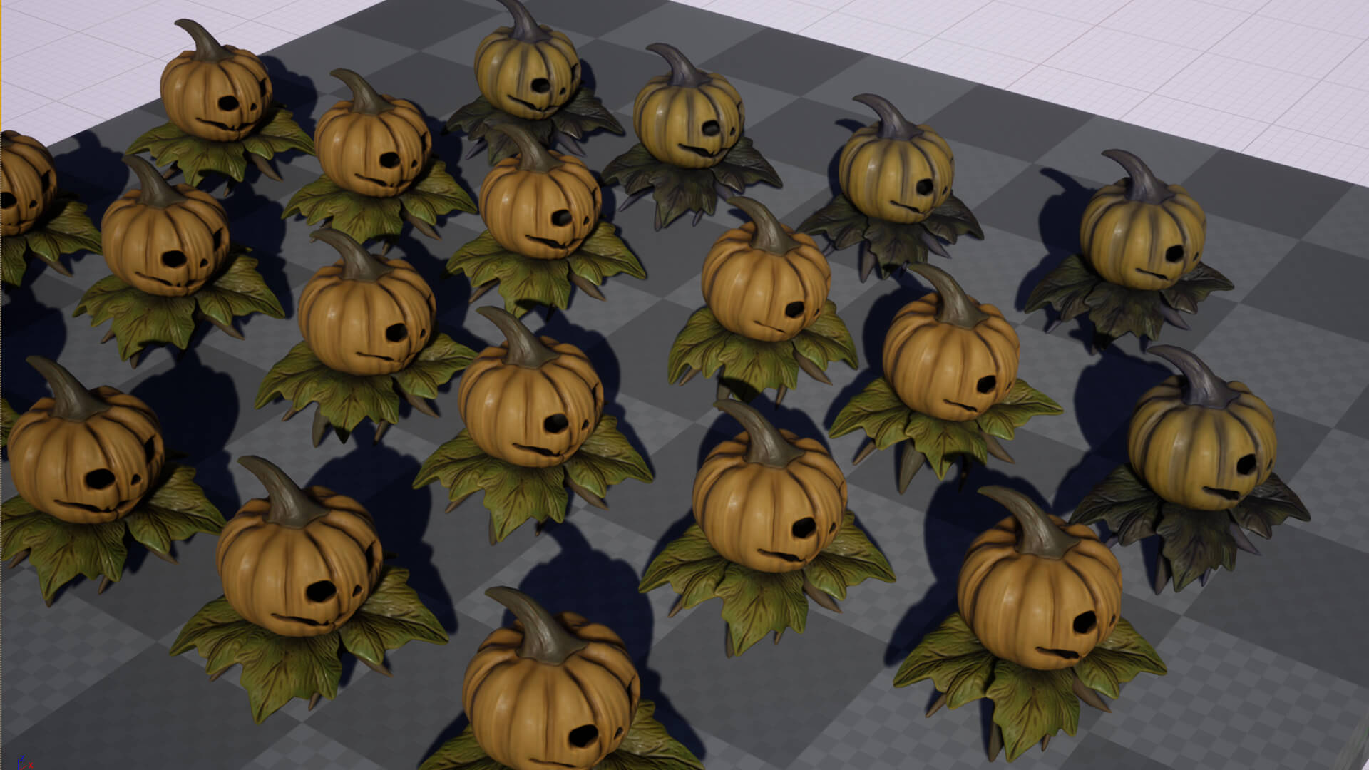 Pumpking Monster 1 - 3D Model by Liana1