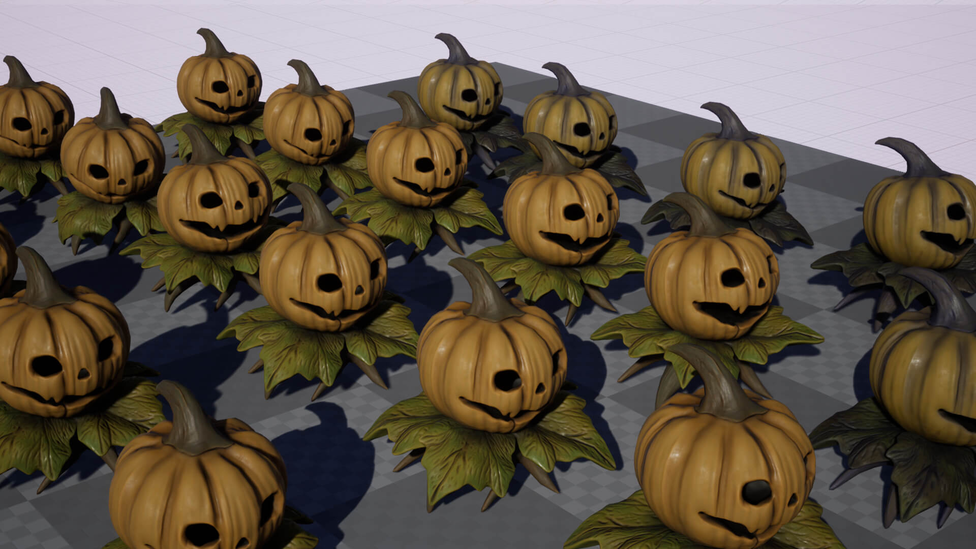 Pumpking Monster 1 - 3D Model by Liana1