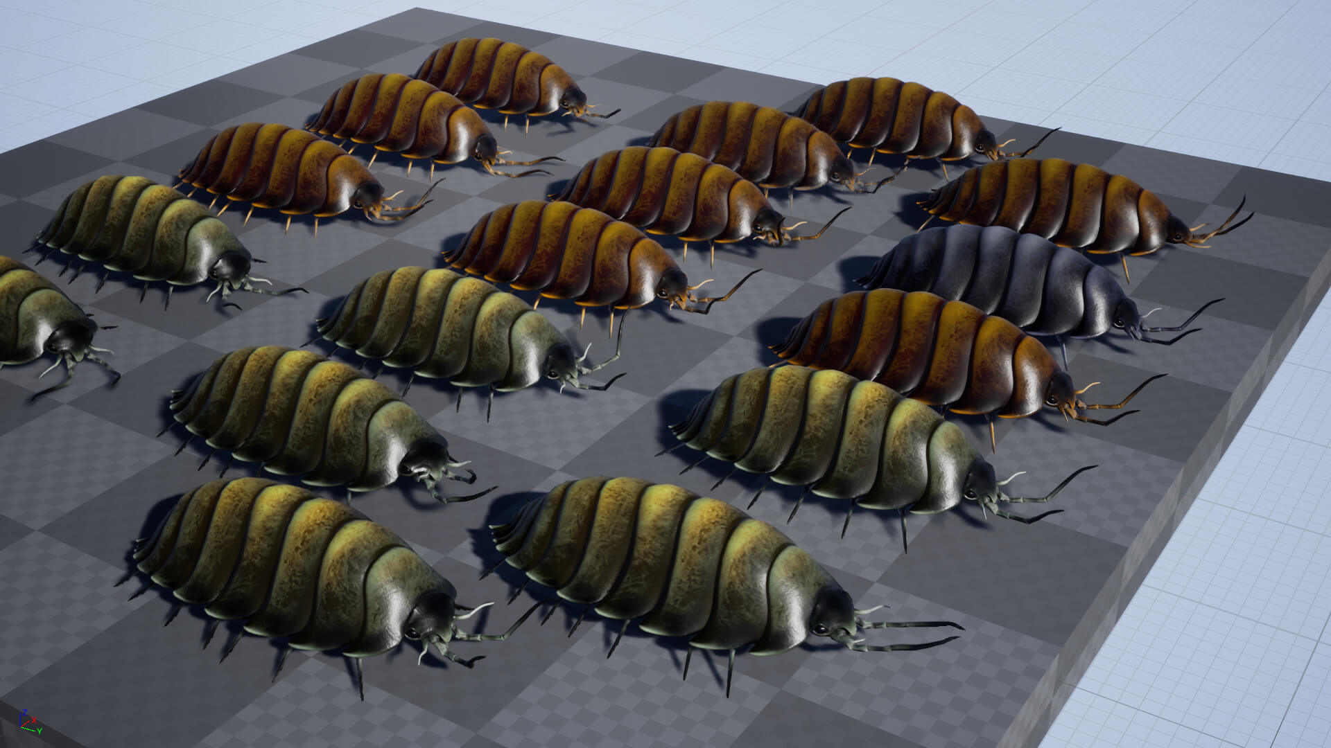 Woodlouse Insect 1 - 3D Model by Liana1