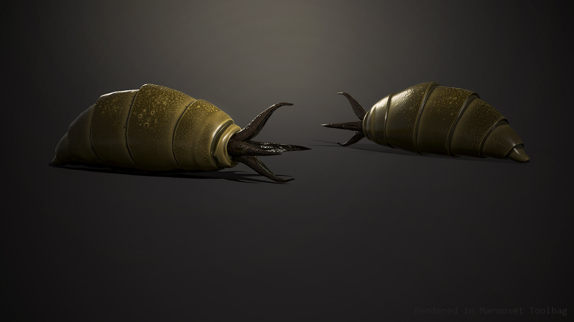 Worm Creature 1 - 3D Model by Liana1