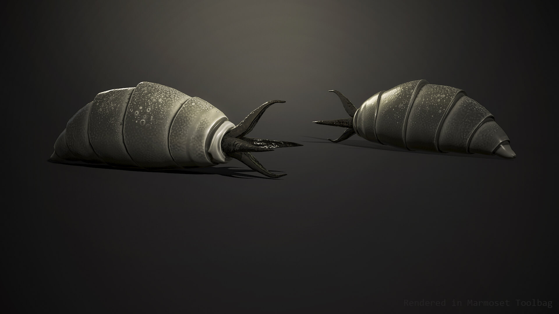 Worm Creature 1 - 3D Model by Liana1