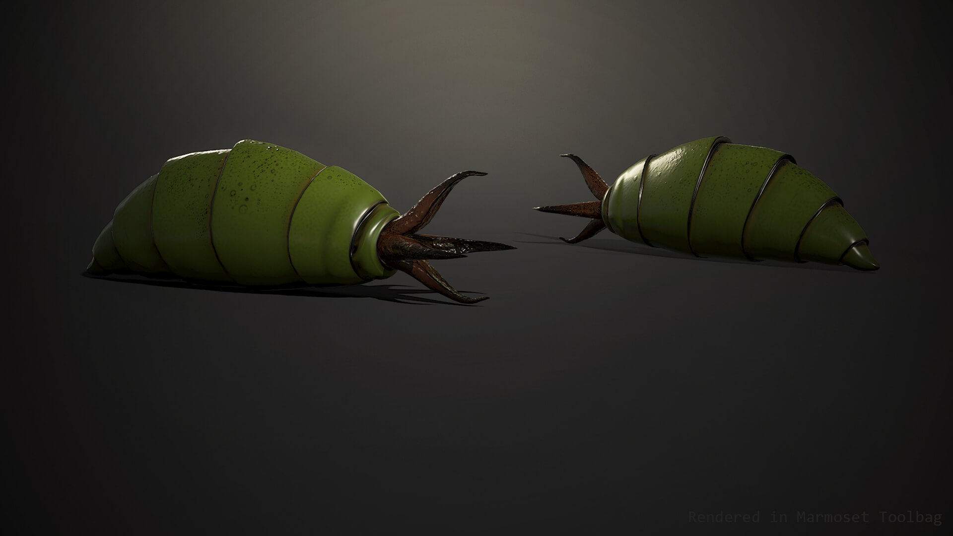 Worm Creature 1 - 3D Model by Liana1