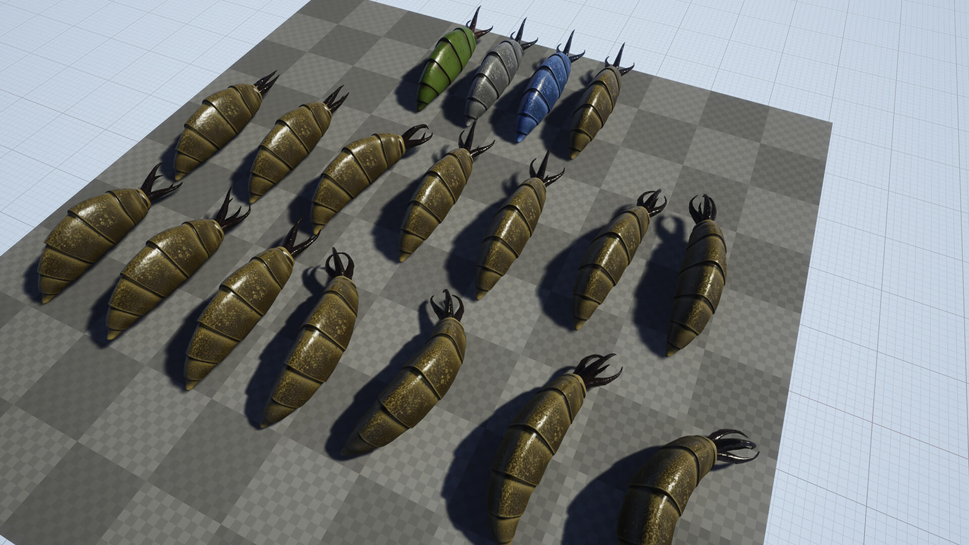 Worm Creature 1 - 3D Model by Liana1