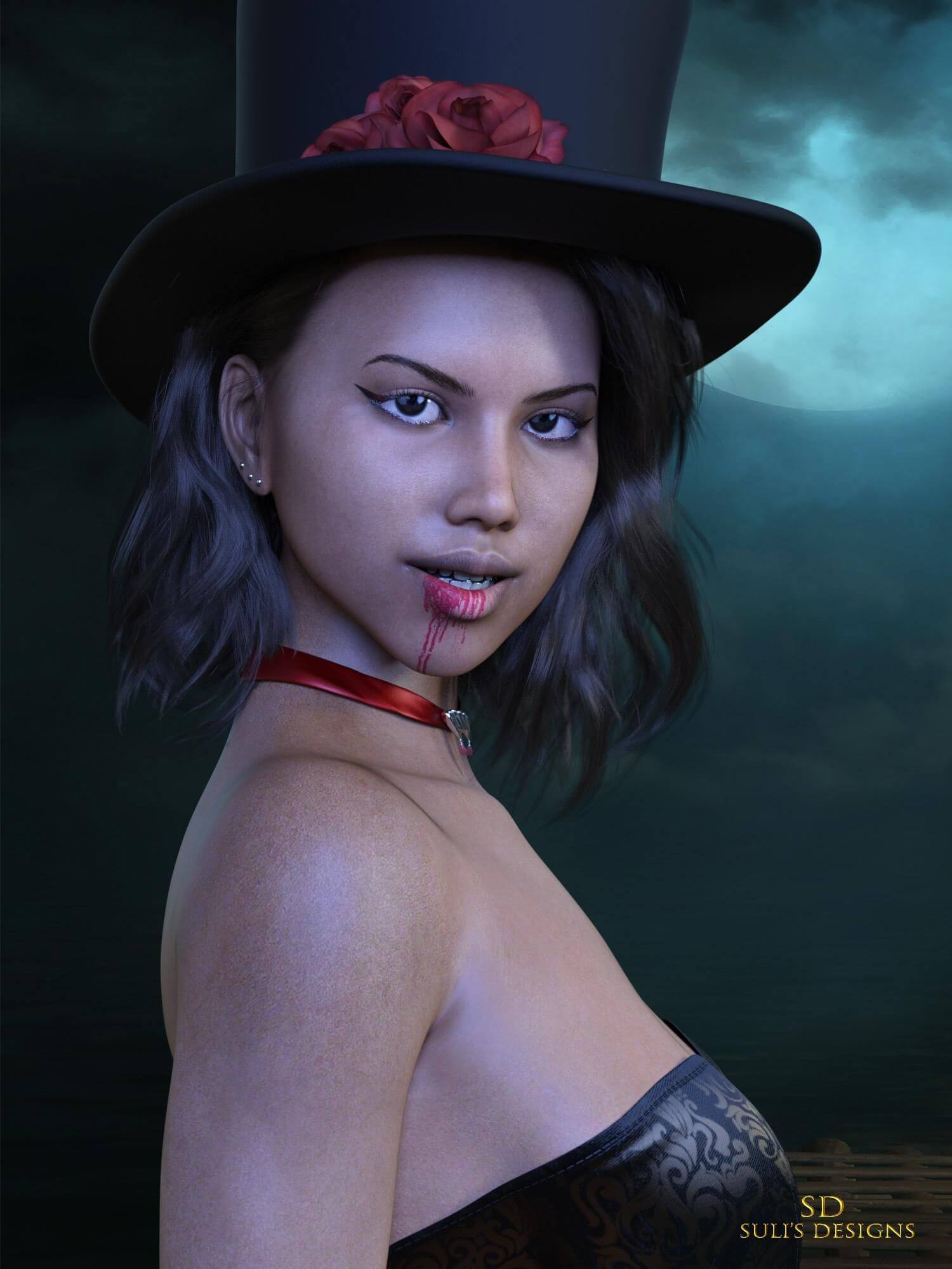 Vampire 3D Render, Digital Art by Lianart 3d