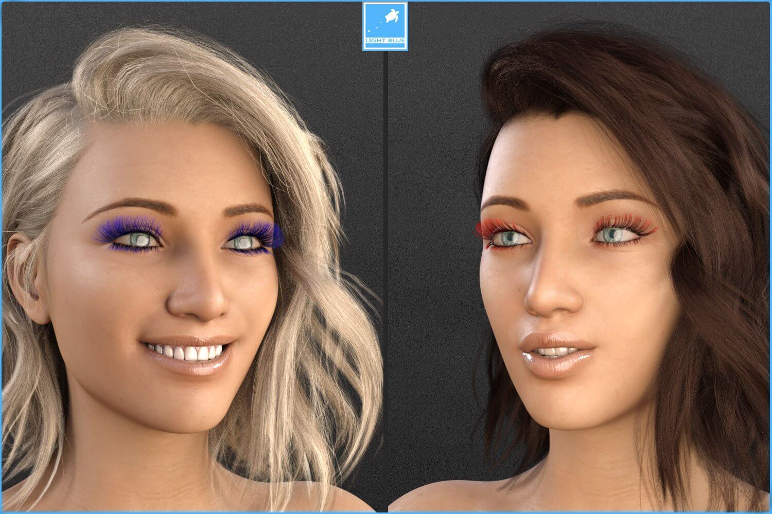 Extra Lashes G8.1 - Daz Content by lightBLUE