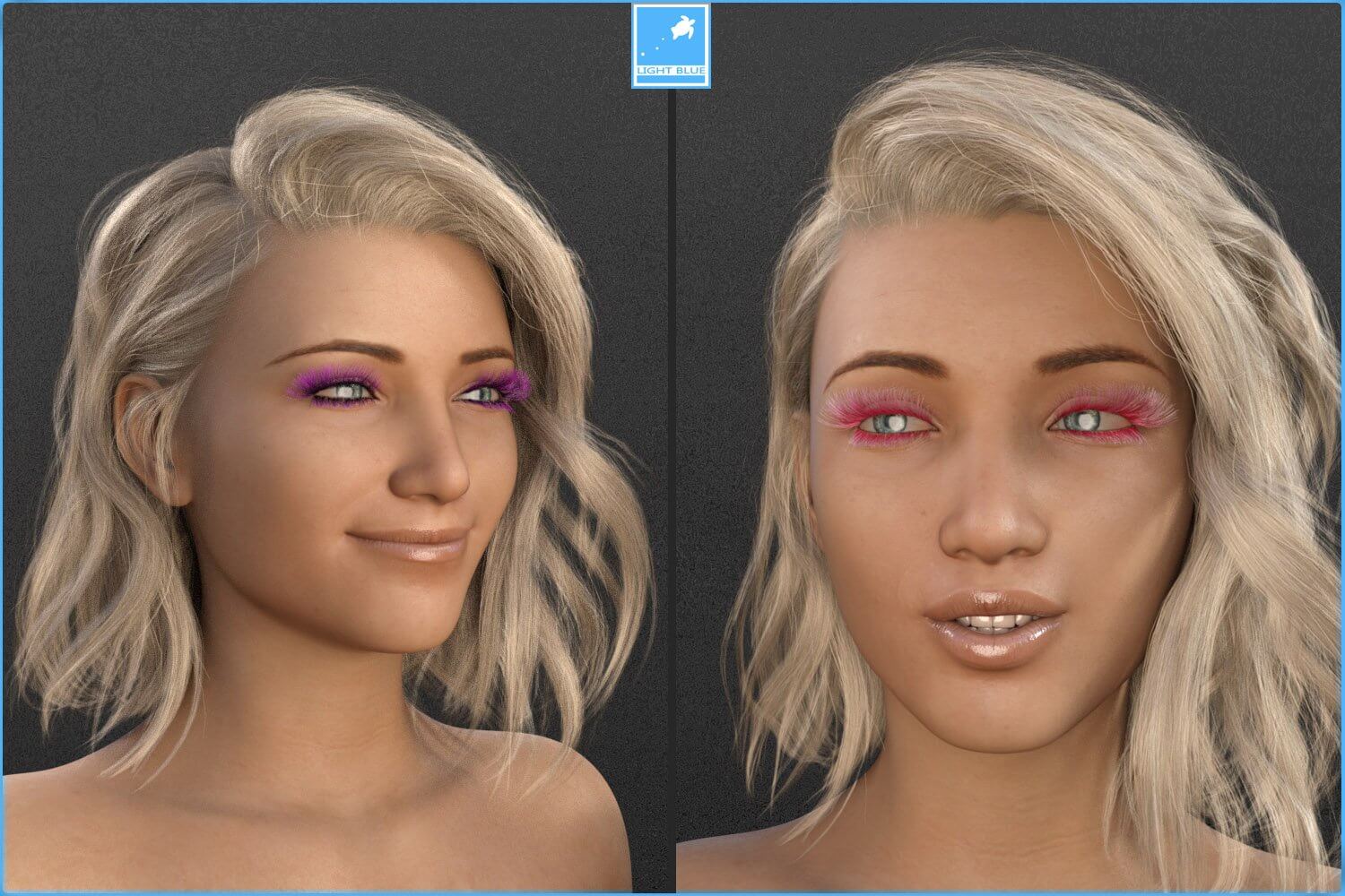 Extra Lashes G8.1 - Daz Content by lightBLUE