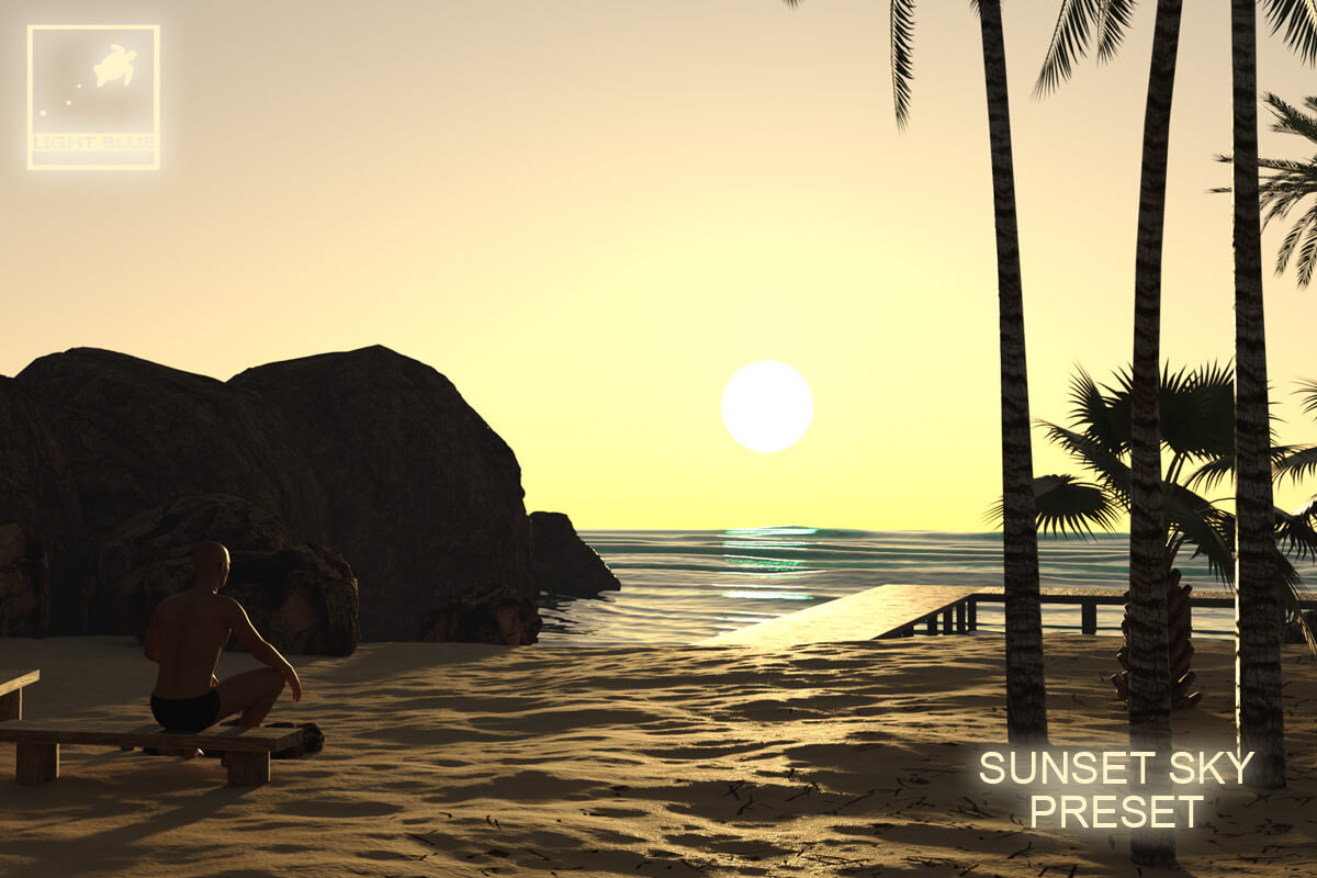 The Secret Beach Environment Set - Daz Content by lightBLUE