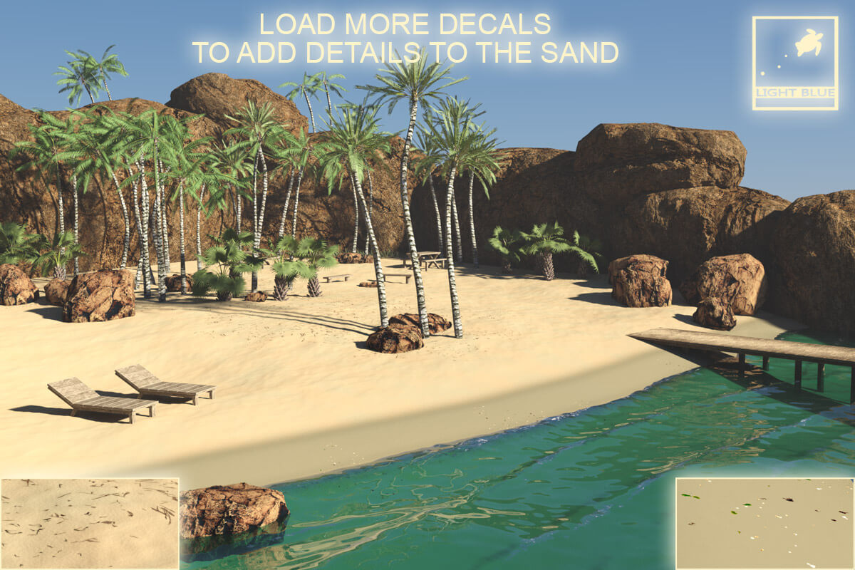 The Secret Beach Environment Set - Daz Content by lightBLUE