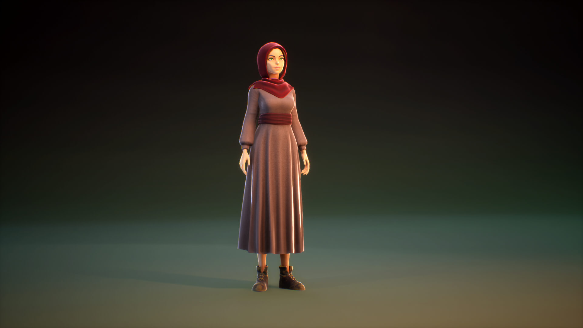 Npc Female Citizen - Modular - Animations - Maya Rig 3D Model by Lil_Pupinduy