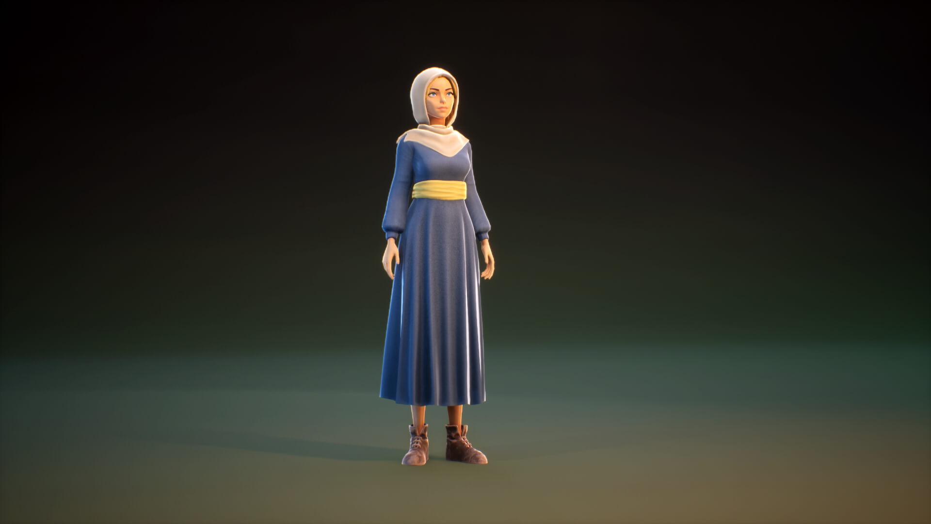 Npc Female Citizen - Modular - Animations - Maya Rig 3D Model by Lil ...