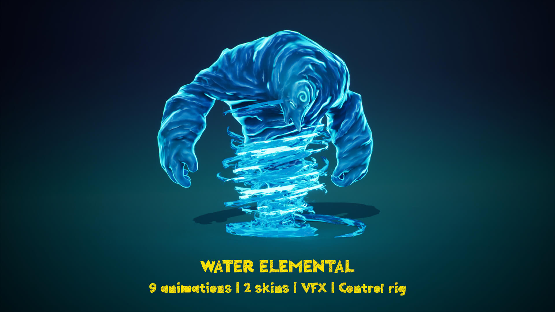 Water Elemental - 3D Model by Lil_Pupinduy
