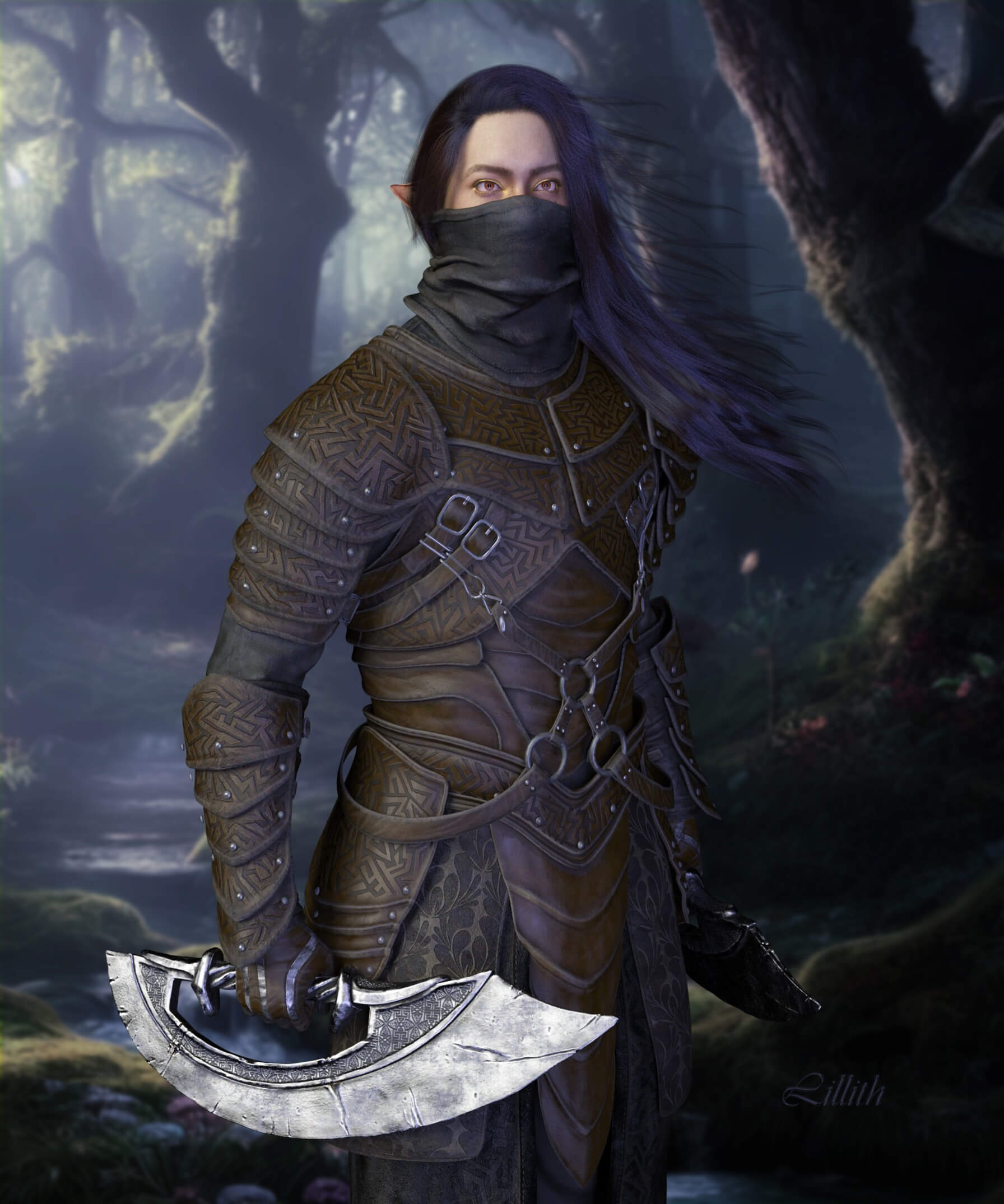 0992 ELV 3D Render, Digital Art by Lillit