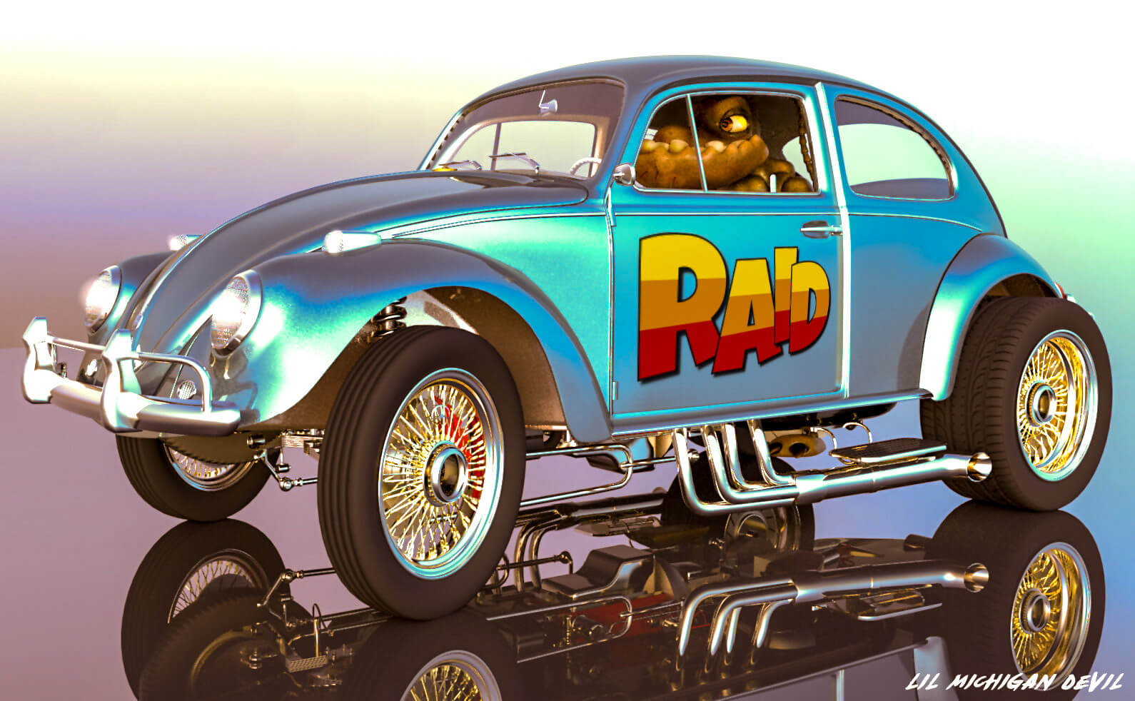 BUG 3D Render, Digital Art by lilmichdevil