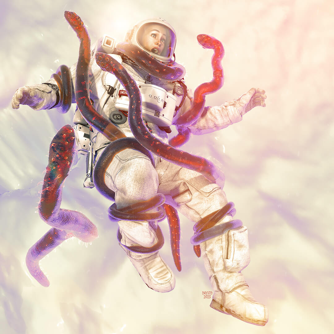 Space Worms 3D Render | RenderHub Gallery