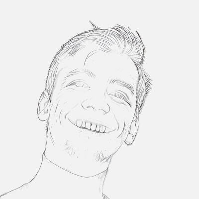 Neutral Facial Expression Drawing