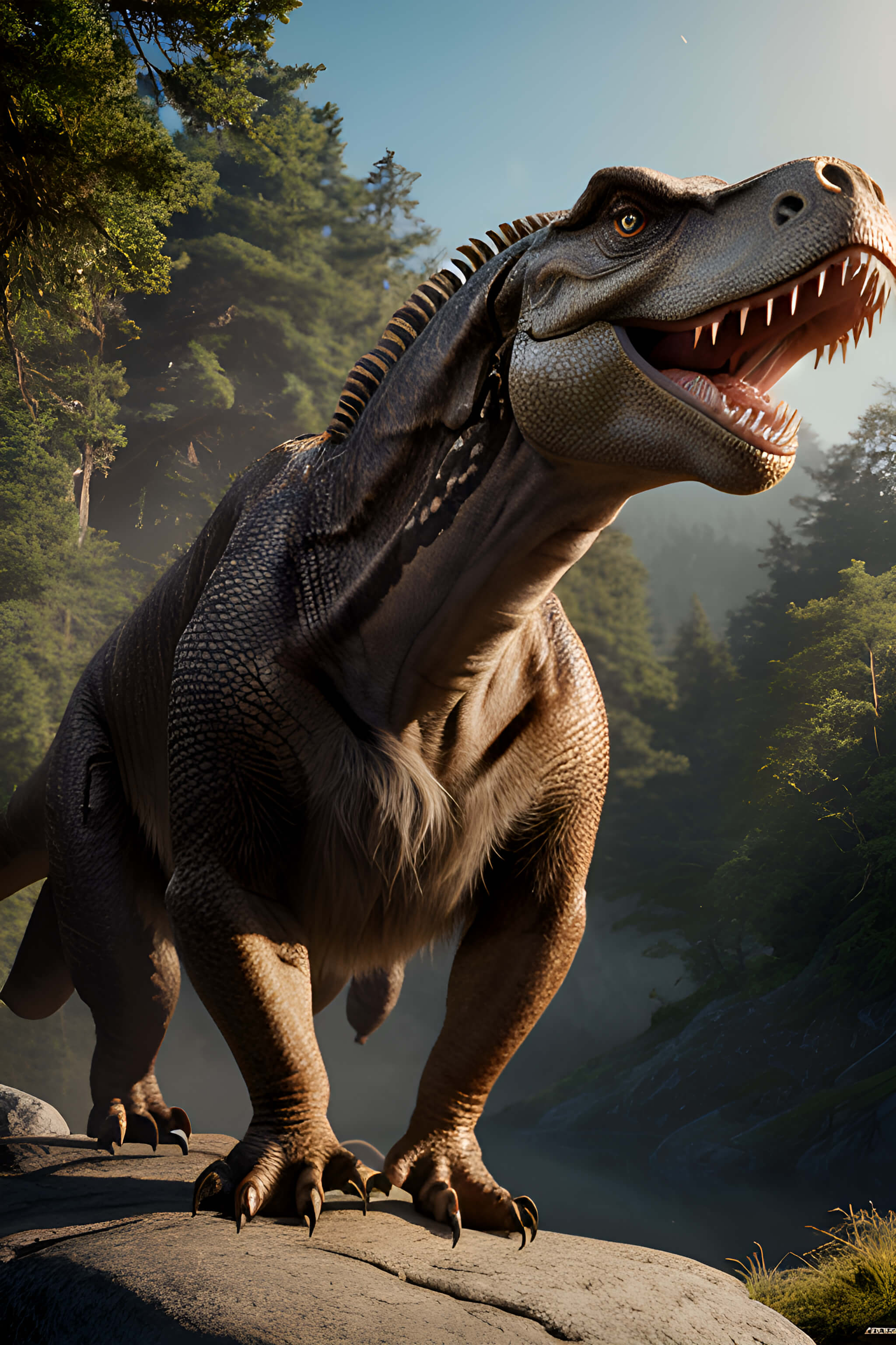 Jurassic Deal Here Is T-Rex Dinosaur 3D Render by Lineora-sketch