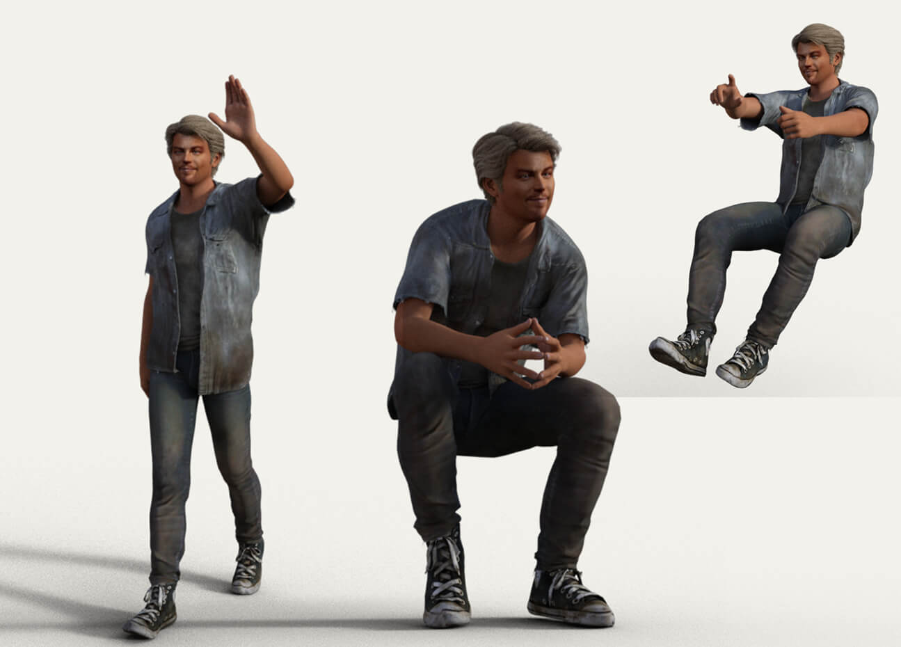 Model 3D Leo DiCaprio by lino1