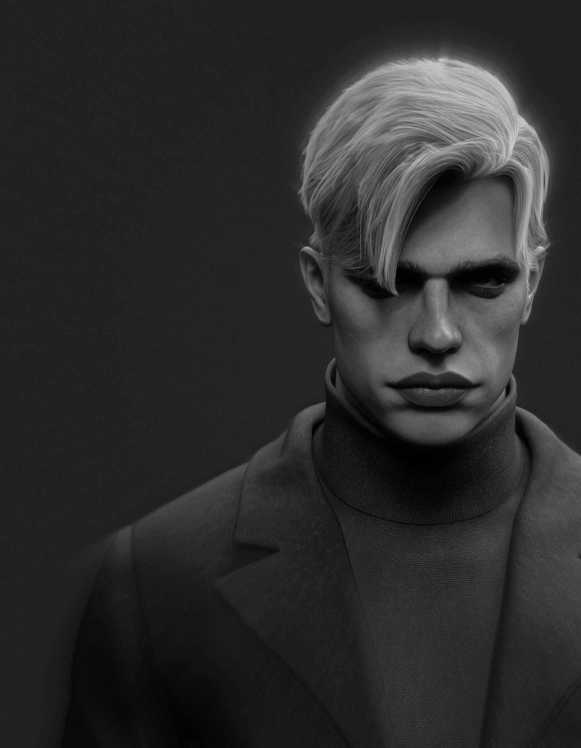 Marcus - 01 3D Render, Digital Art by Liondazstudio