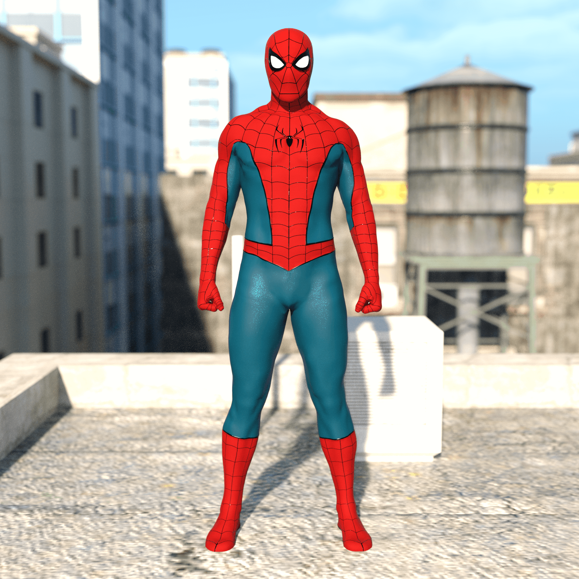 Spider-Man Poses 3D Render | RenderHub Gallery