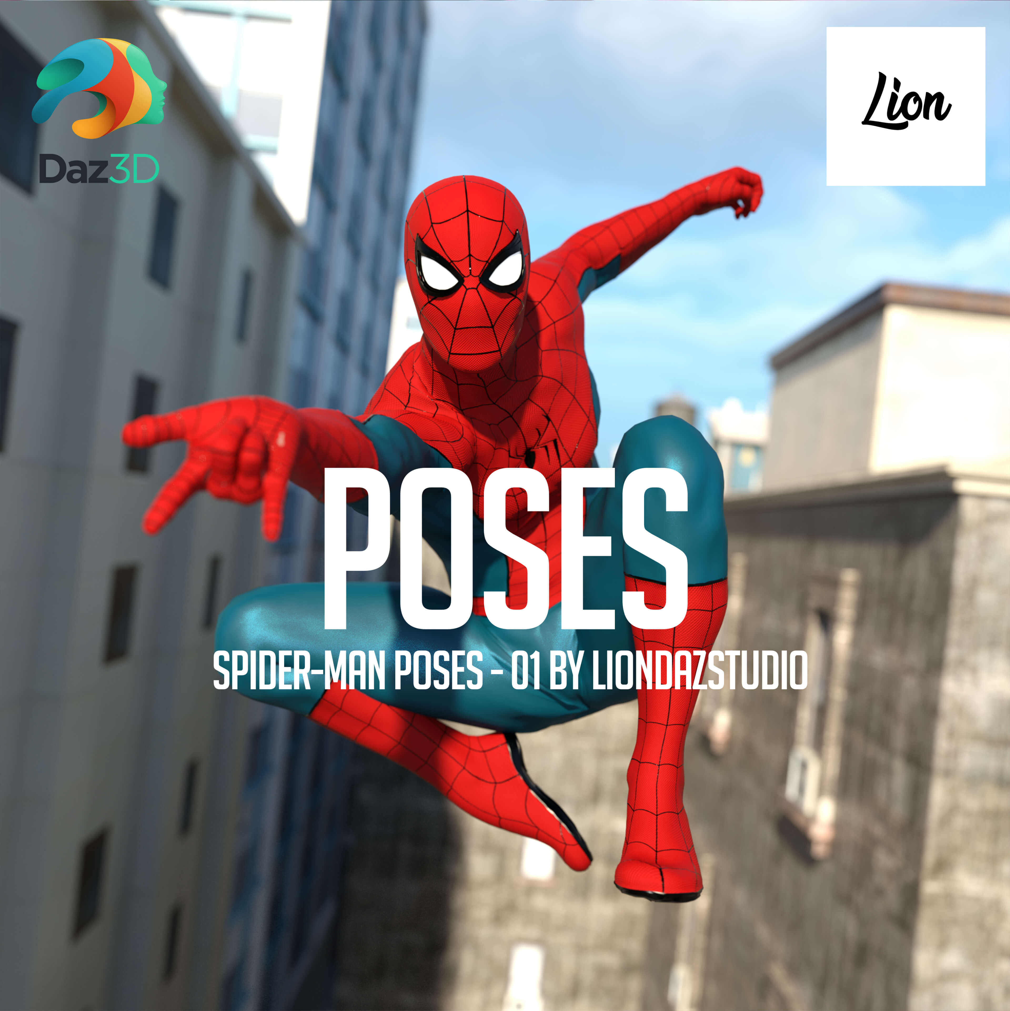 Spider-Man Poses - 01 Daz Content by Liondazstudio