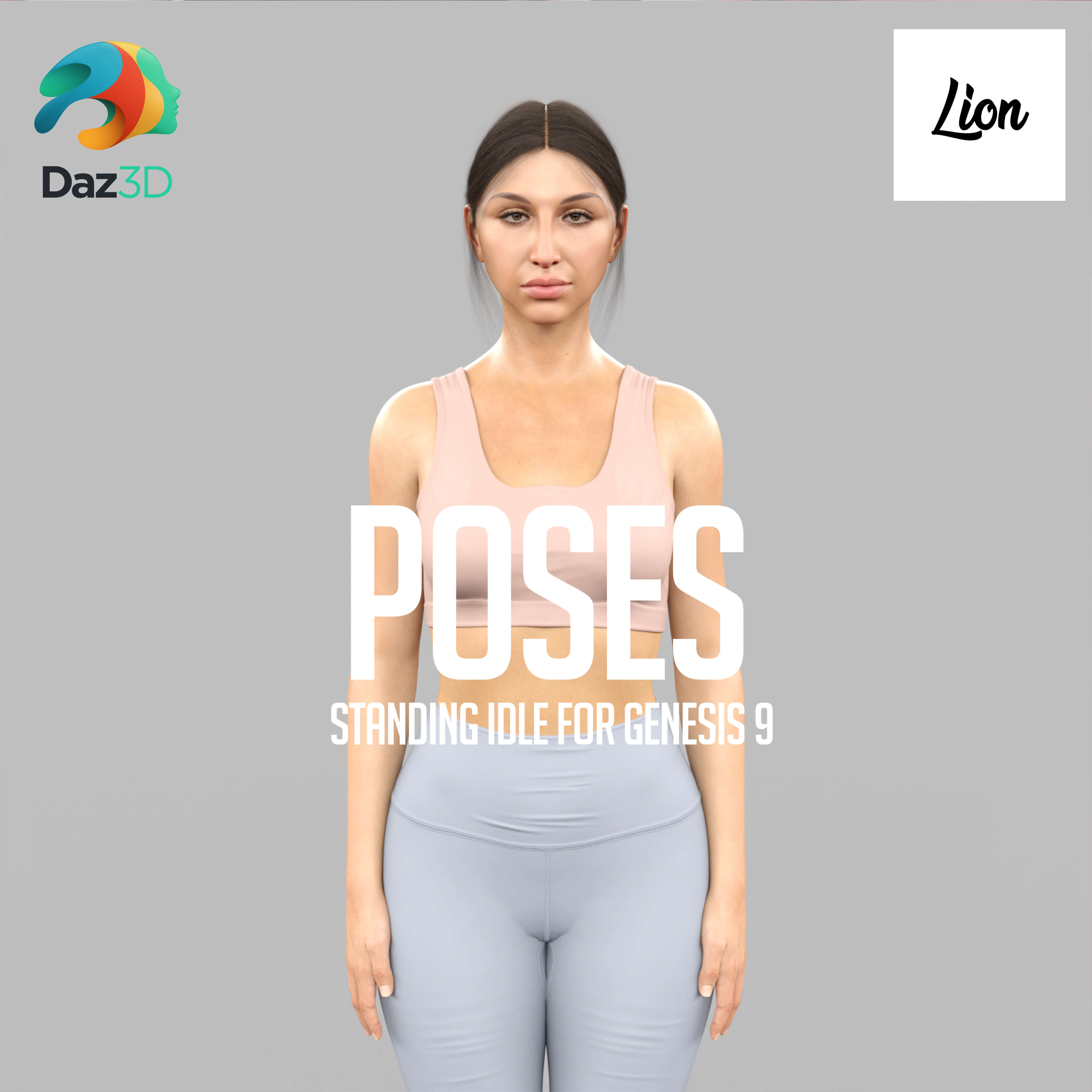 Standing Idle for Genesis 9 Female - Daz Content by Liondazstudio