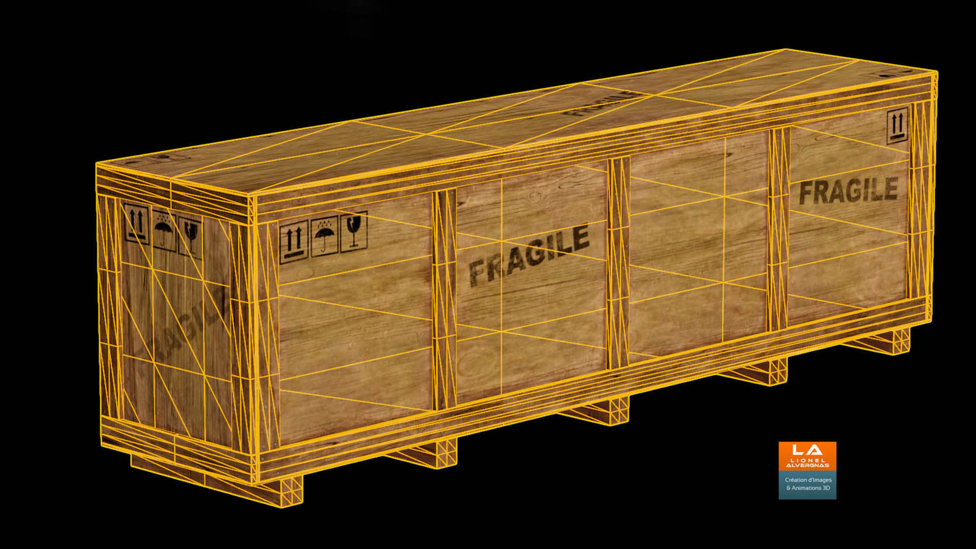 Transport Crates - Pack of 5 Sizes With 1 Texture Set 3D Model by ...