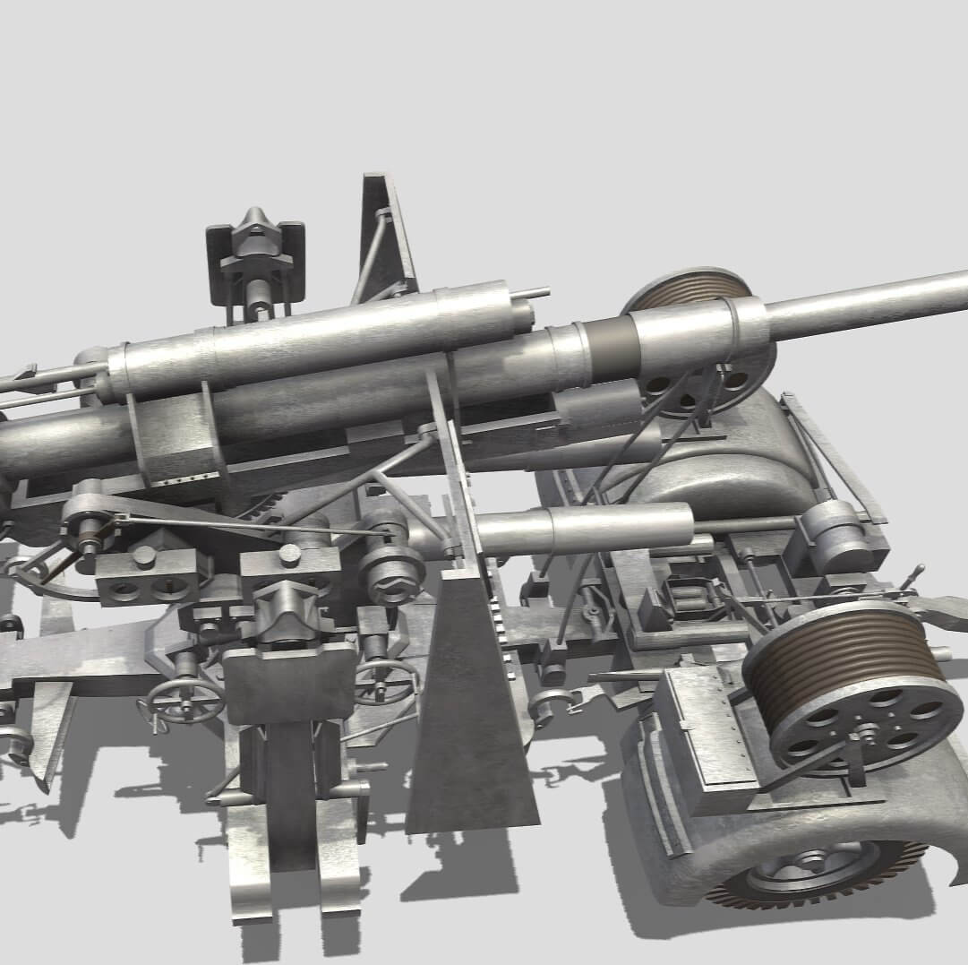 Flak88 Antiaircraft - 3D Model by Lionheart