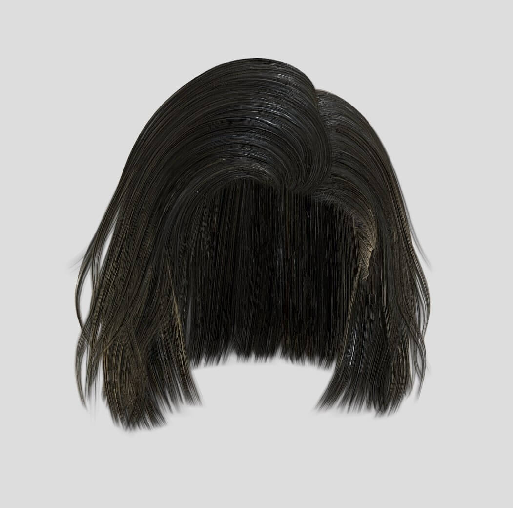 Woman Hairstyle - 3D Model by Lionheart