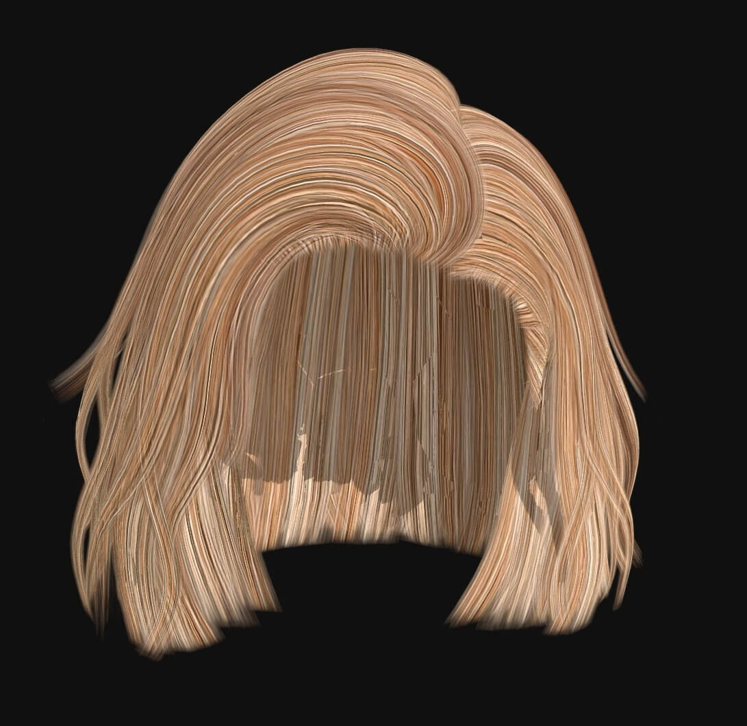 Woman Hairstyle - 3D Model by Lionheart