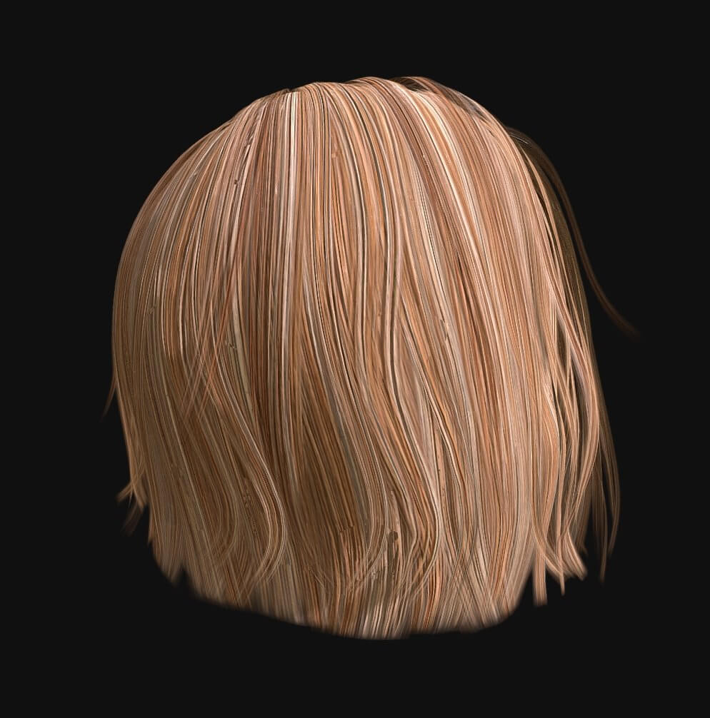 Woman Hairstyle - 3D Model by Lionheart