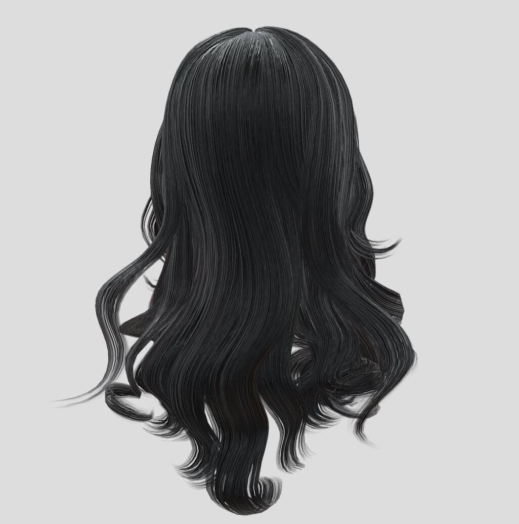 Woman Hairstyle - 3D Model by Lionheart