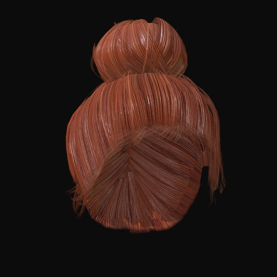 Woman Hairstyle - 3D Model by Lionheart