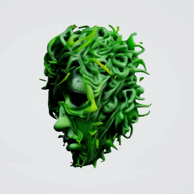 Jungle Vine Face Mask - 3D Model by LionInSuit3D