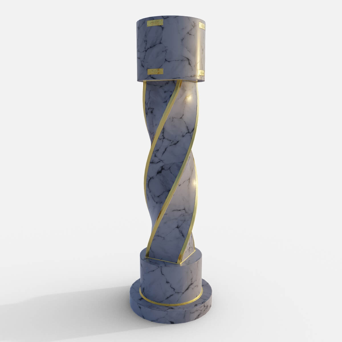 Marble Column - 3D Model by LiquideBleu