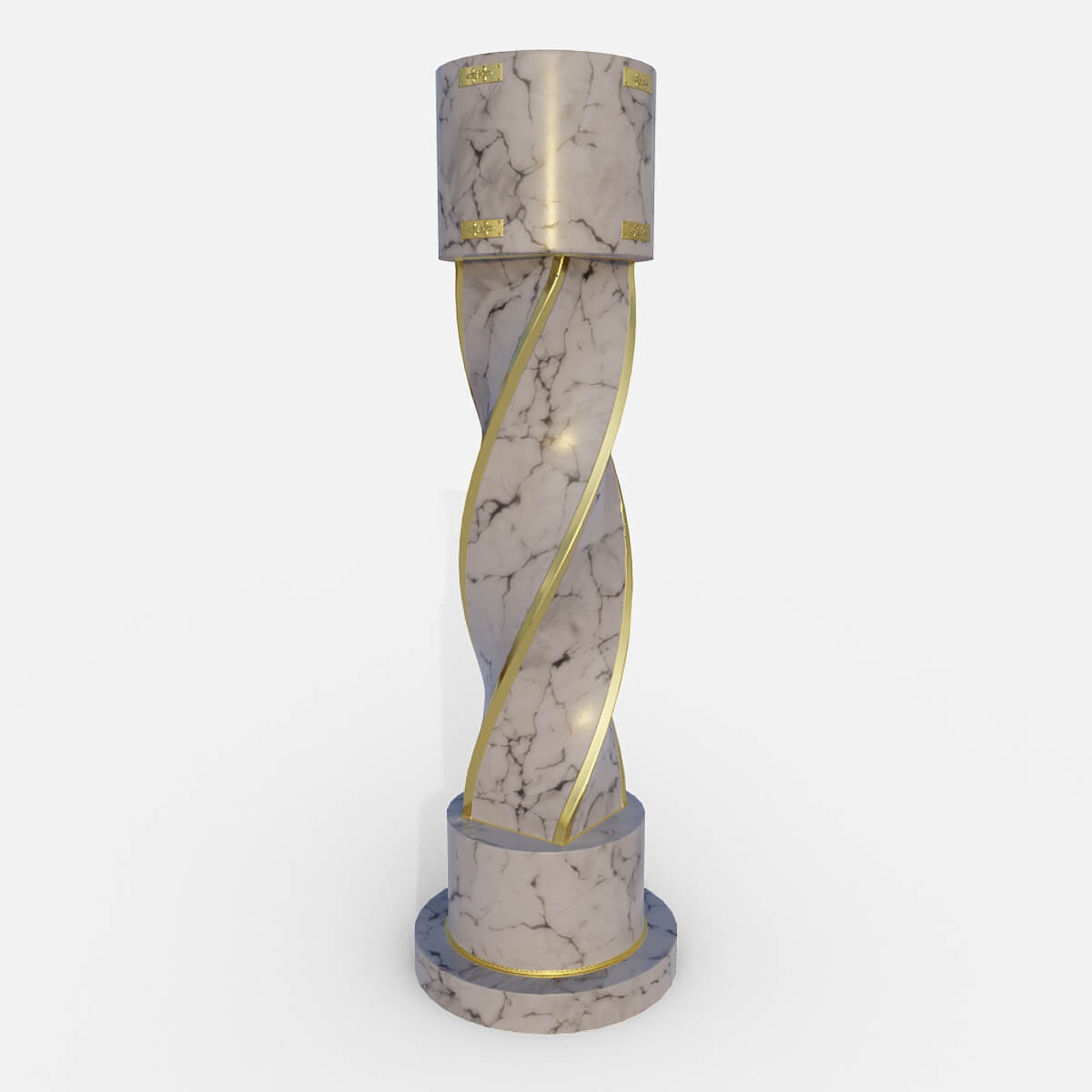 Marble Column - 3D Model by LiquideBleu