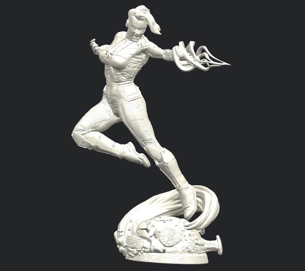 Captain Marvel - 3D Model by LisaHenniga