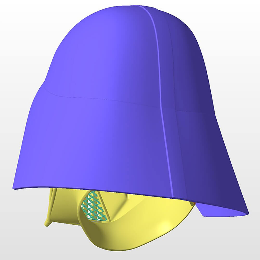 Darth Vader Rebels Helmet From Star Wars - 3D Model by LisaHenniga