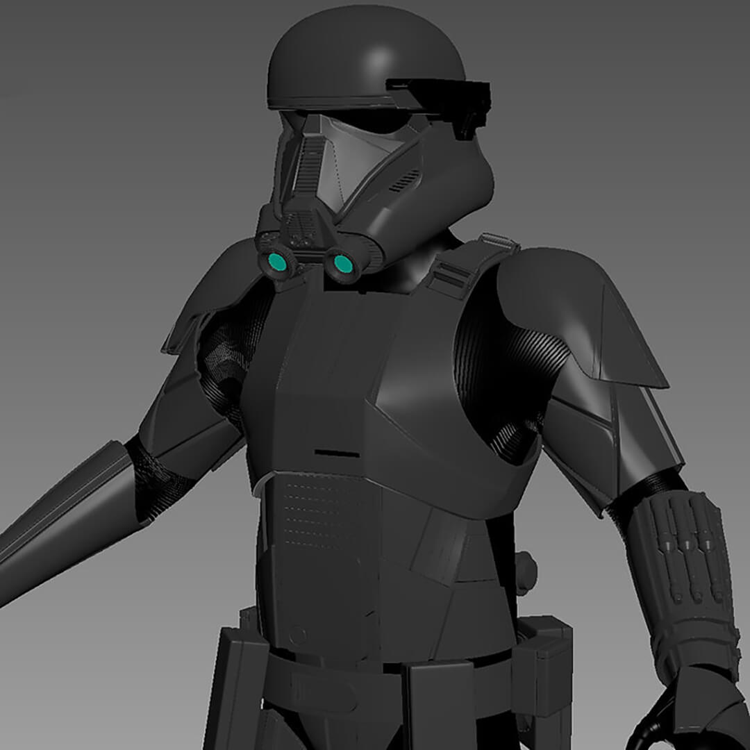 Death Trooper Full Armor From Star Wars - 3D Model by LisaHenniga