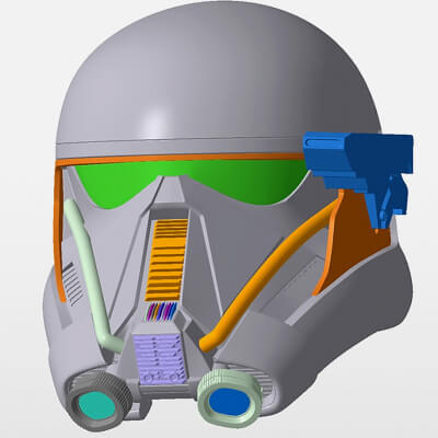 Death Trooper Helmet From Star Wars - 3D Model by LisaHenniga
