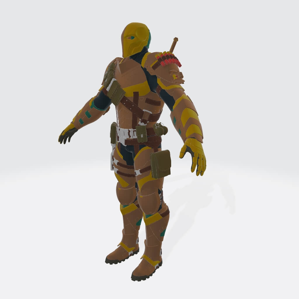 DeathStroke Arkham Knight Full Armor Suit - 3D Model by LisaHenniga