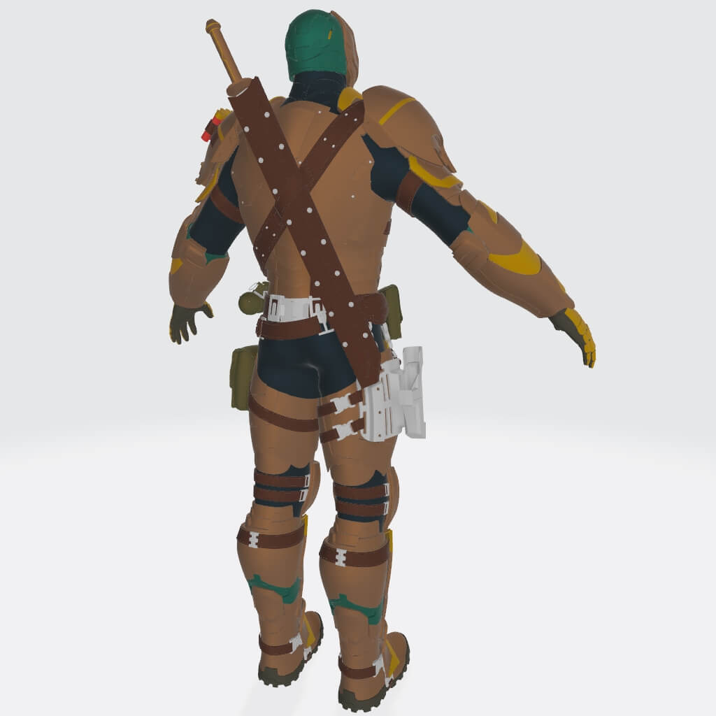 DeathStroke Arkham Knight Full Armor Suit - 3D Model by LisaHenniga