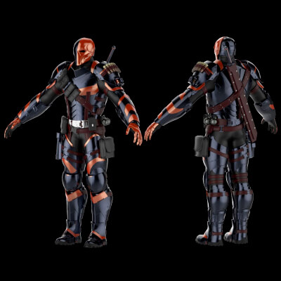 DeathStroke Arkham Knight Full Armor Suit - 3D Model by LisaHenniga