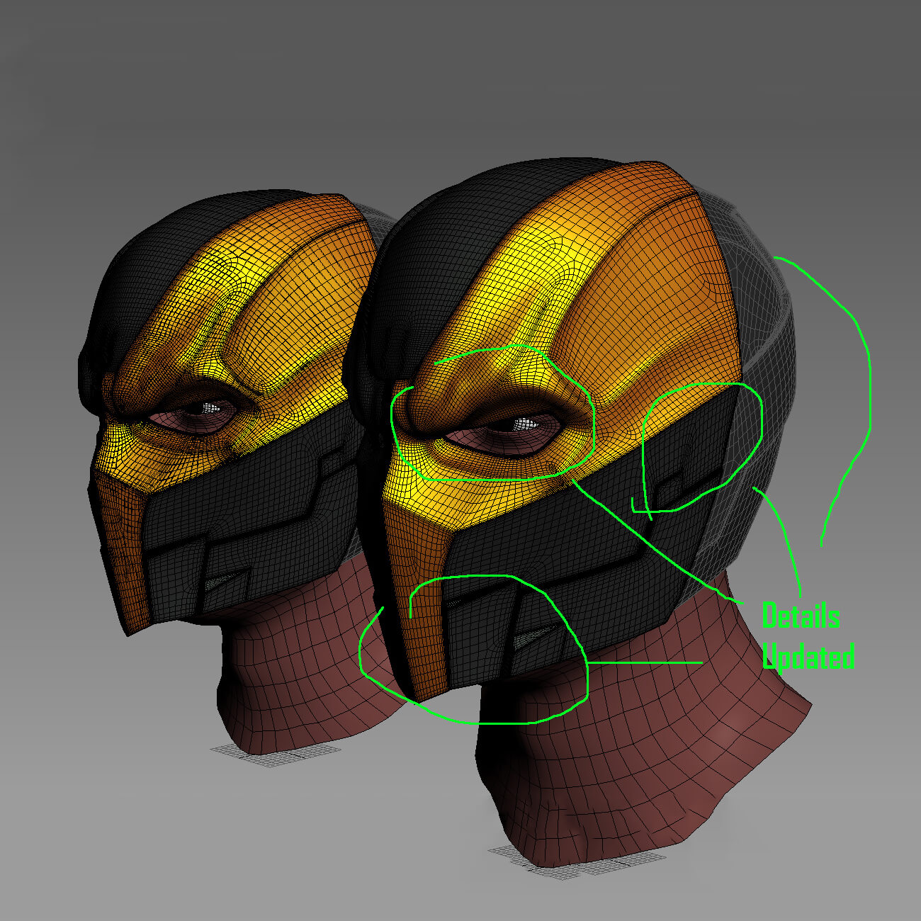 DeathStroke Helmet - 3D Model by LisaHenniga