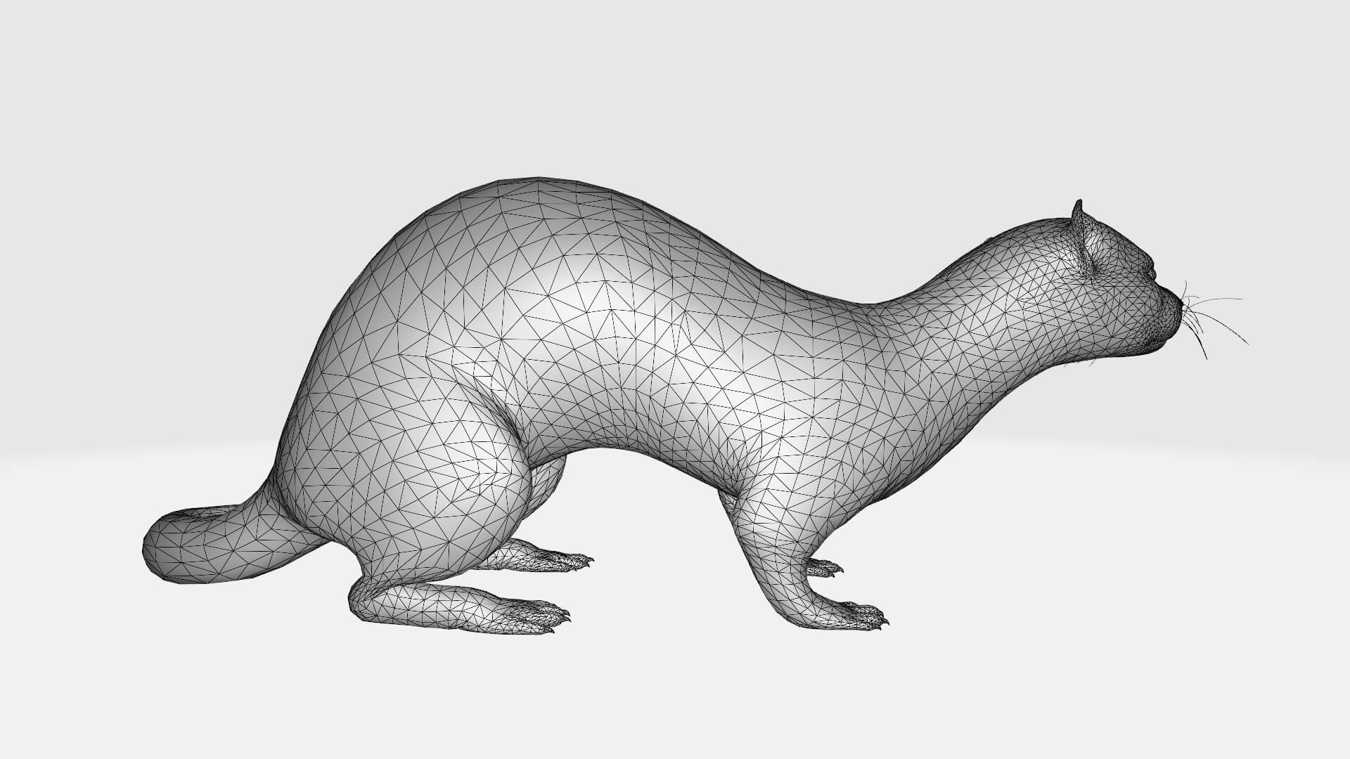 Ferret Animal Figure - 3D Model by LisaHenniga