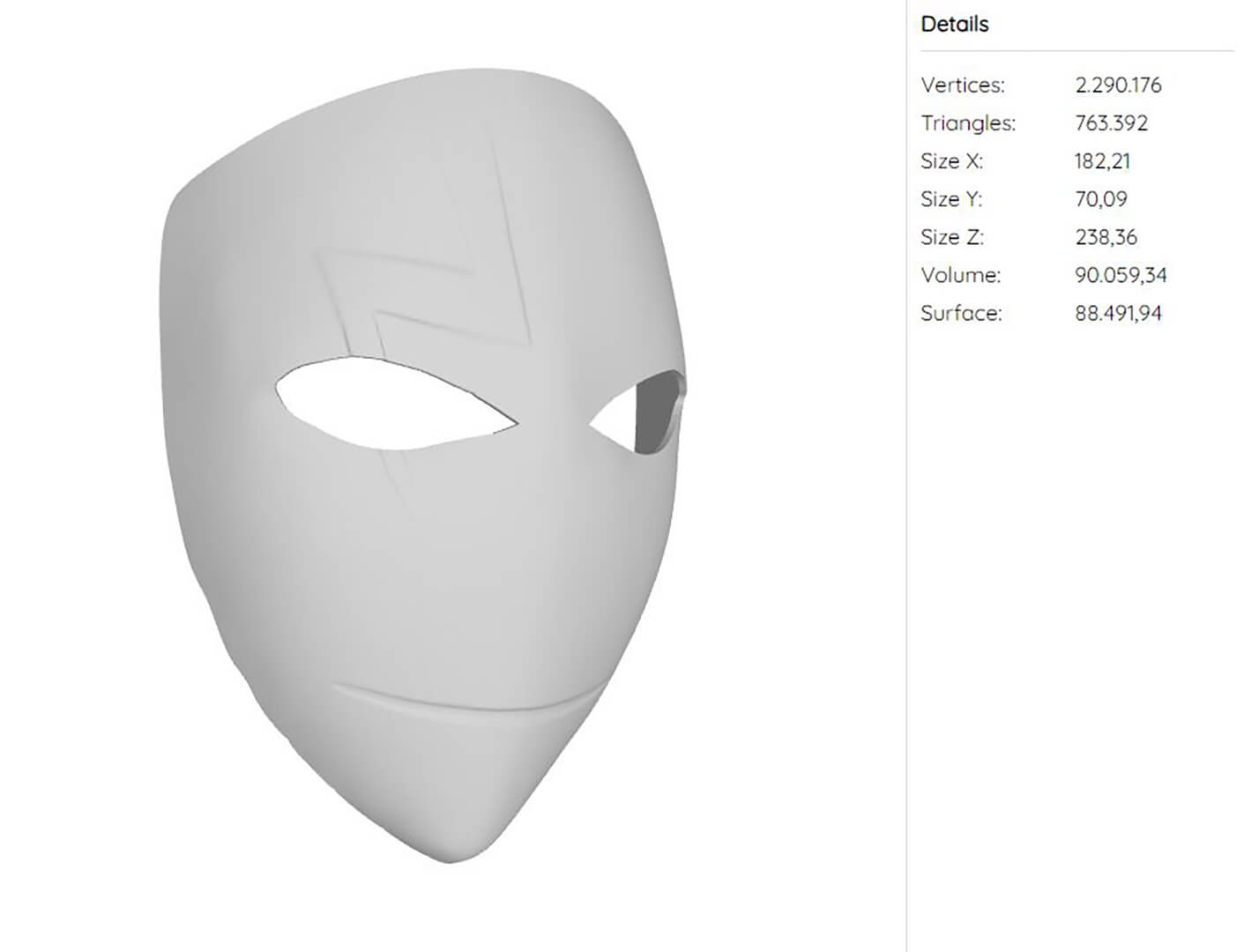 Hei Mask Darker Than Black - 3D Model by LisaHenniga