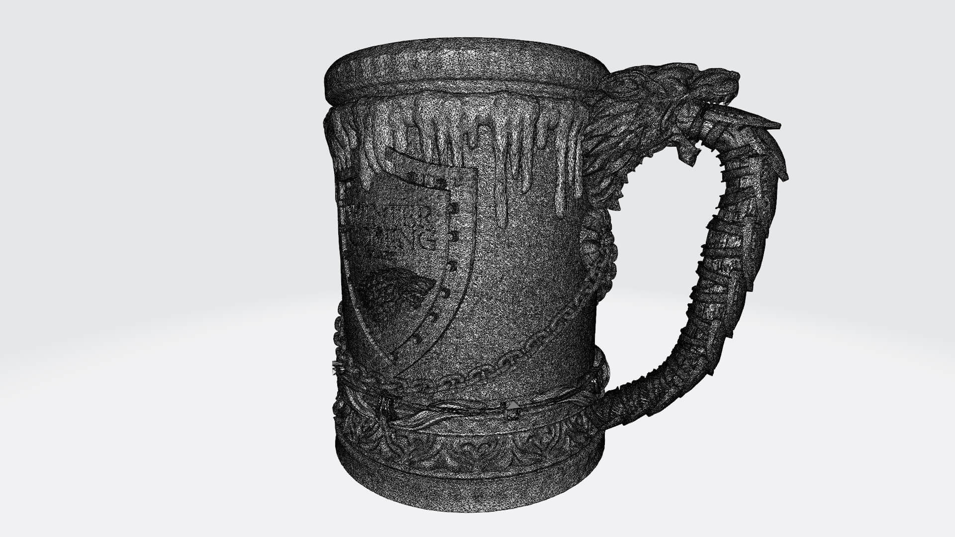 House Stark Jar STL - 3D Model by LisaHenniga